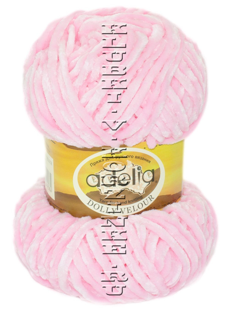Пряжа Adelia Dolly Velour - (27 - Светло-розовый) - купить по недорогой ...
