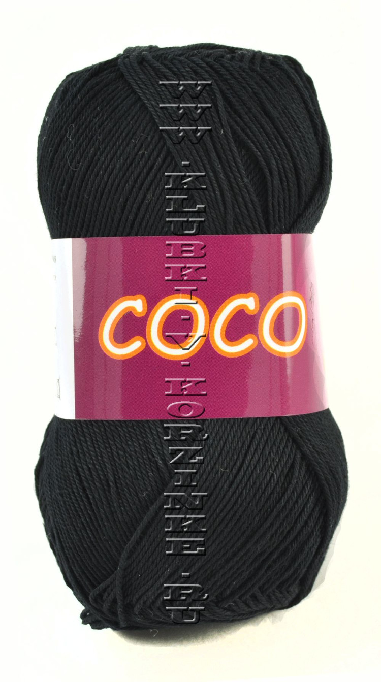 Пряжа VITA cotton "COCO" - (3852 - Черный) - купить в Москве по ...