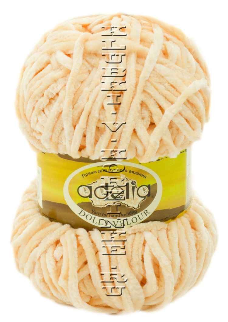Пряжа Adelia Dolly Velour - (03 - Св.персик) - купить в Москве по ...