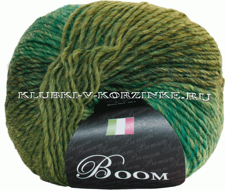 Пряжа Boom Seam - (58314 - Трава, изумруд, салатовый) - купить в Москве ...