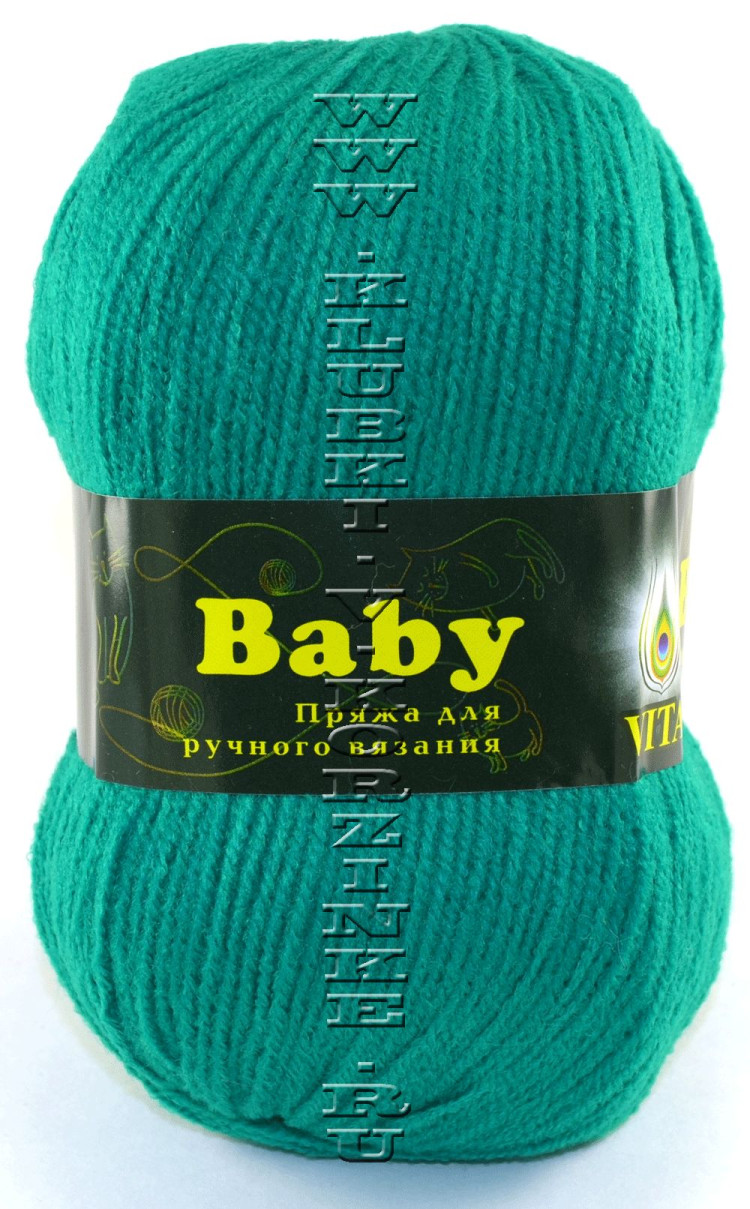 Пряжа VITA «BABY» - (2859 - Ярко-зеленый) - купить в Москве по ...