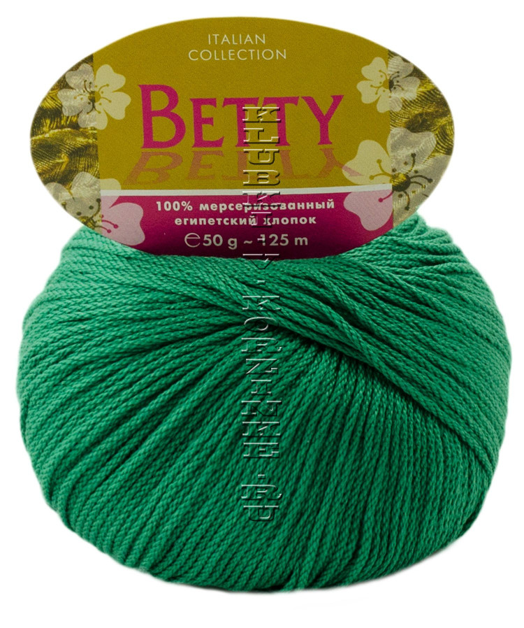 Пряжа Betty 111 Ярко зелёный купить в Москве по недорогой