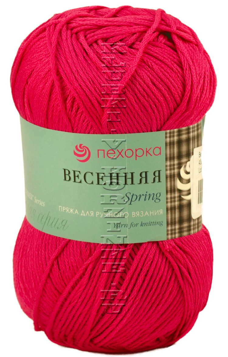 Пряжа Пехорка "Весенняя" - (439 - Малиновый) - купить в Москве по ...