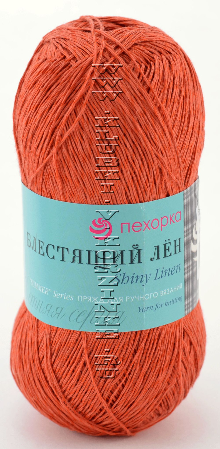 Пряжа Пехорка Блестящий лён - (30 - Св.теракот) - купить в Москве по ...