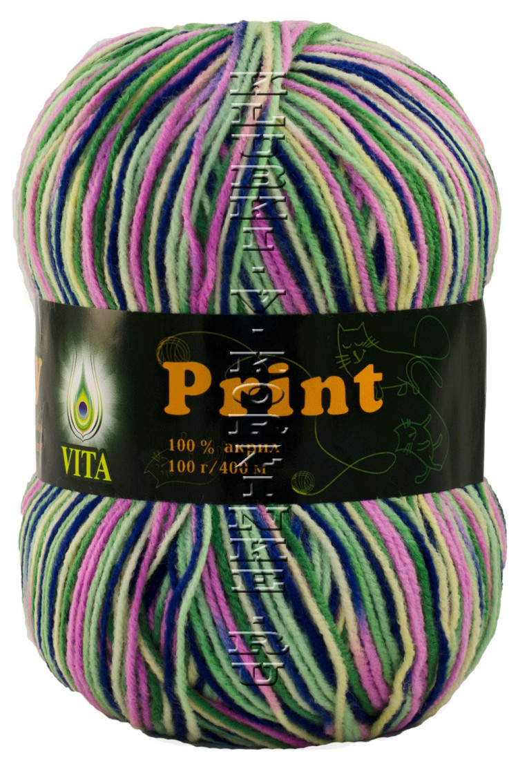 Пряжа VITA «BABY PRINT» - (4892 - Ягодный микс) - купить в Москве по ...